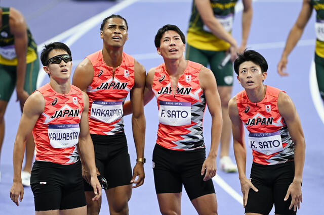 パリ五輪でメダルを目指した日本男子リレーチーム、4継は5位入賞、マイルはアジア記録の6位入賞も「悔しさ」を語る パリ2024オリンピック特集：陸上（8） | JBpress autograph